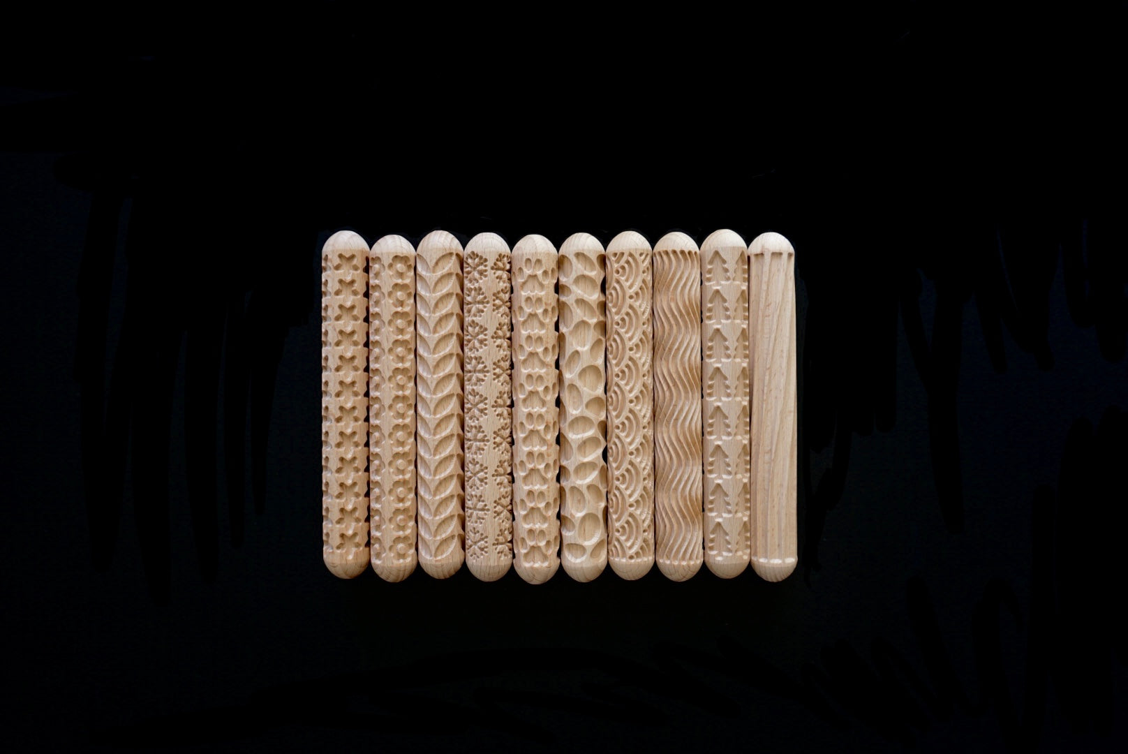 Wood Texture Roller Stamp